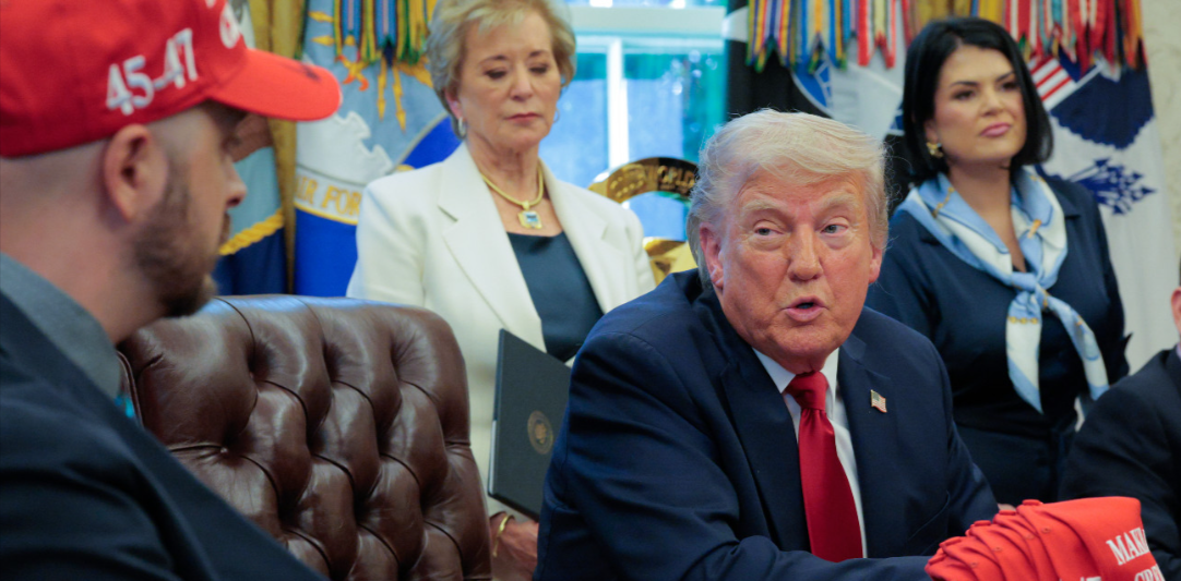 Room Erupts When Trump Points Out Veteran Wearing ‘Let’s Go Brandon’ Button