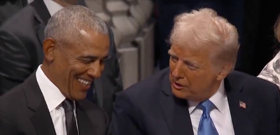 Kamala In Fit Of Rage as Obama, Trump Seen Laughing BEHIND HER BACK